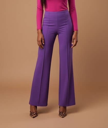 Pintuck Dress Pants In Purple 213 Carolina