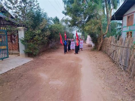 ယင်းမာပင်မြောက်ခြမ်း ရွာပေါင်းစုံ သပိတ်စစ်ကြောင်း စစ်အာဏာရှင် တော်လှန်ရေး ချီတက် ဆန္ဒပြ Khit