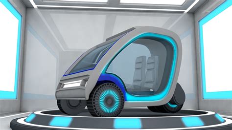 sci fi cars and buildings free 3d model pov free3d