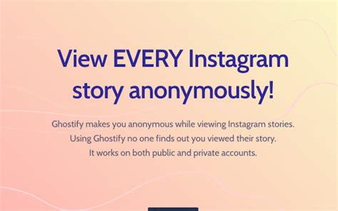 Ghostify - View Instagram stories anonymously for Google Chrome - Extension Download