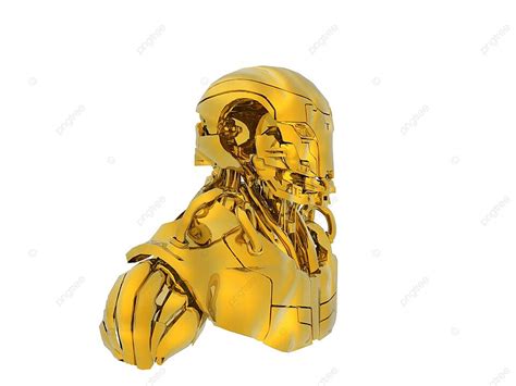 golden cyborg with cables and technology graphics cybernetics cables
