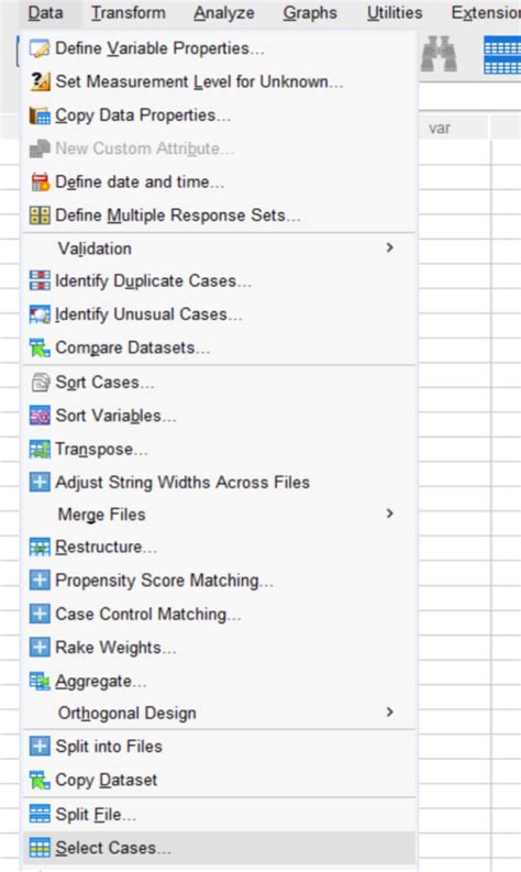 SPSS How To Select Cases Based On Multiple Conditions