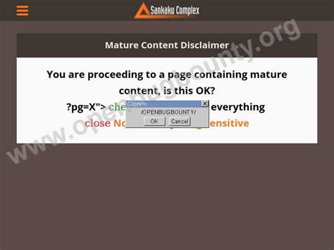 Sankakucomplex Cross Site Scripting Vulnerability OBB Open Bug Bounty