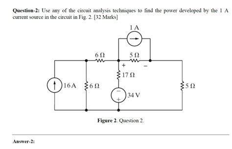 Solved Question Use Any Of The Circuit Analysis Chegg Com