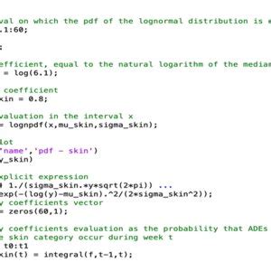 Left Matlab Code Used To Approximate Onset Time Distribution Of A Download Scientific Diagram