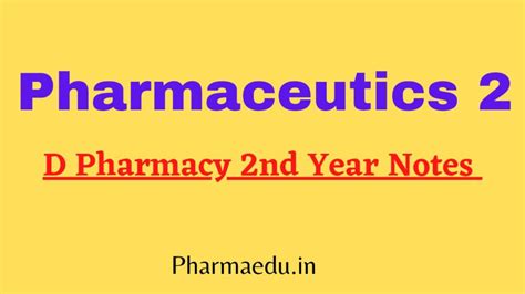 Pharmacy Practice Unit 3 Notes Pharma Edu