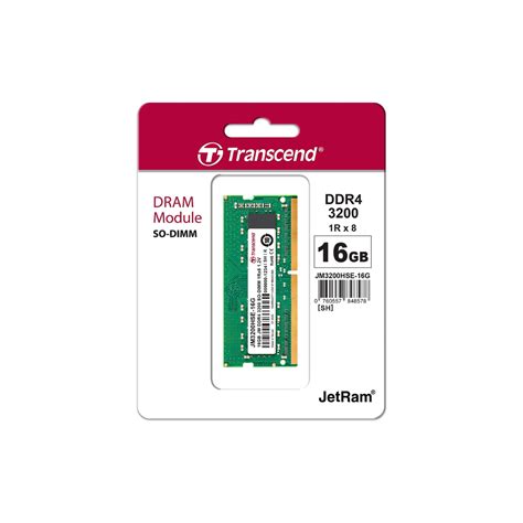 Transcend 16gb Ddr4 3200mhz Laptop Memory العالمية للحاسبات