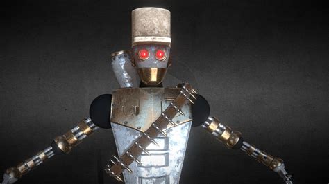 Mexican Steampunk Robot Soldier Buy Royalty Free 3d Model By