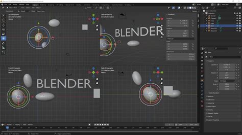 BLENDER 3 Videocourse - 02 - Navigate, View, Transform, Move, Rotate, Scale Objects, Create ...