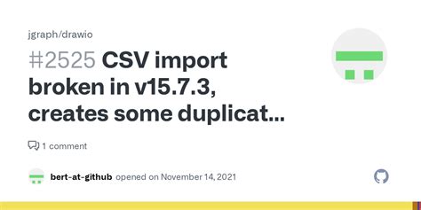 Csv Import Broken In V1573 Creates Some Duplicate Edges · Issue 2525 · Jgraphdrawio · Github