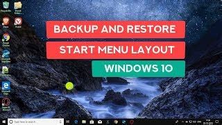 How To Backup Restore Start Menu Layout In Windows Mybabeproject Mp Mp Download