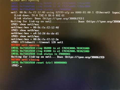 Unable To Bring Up A Network Device Down · Issue 853 · Ipxeipxe
