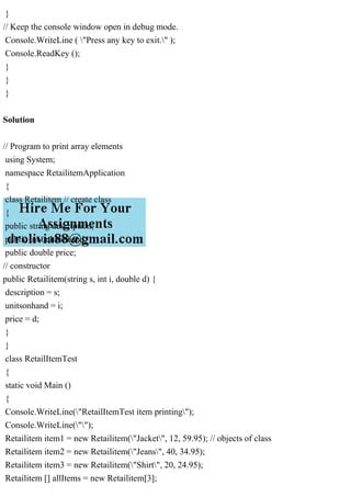 Program To Print Array Elements Using System Namespace Retai Pdf