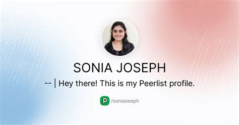 Sonia Joseph Peerlist