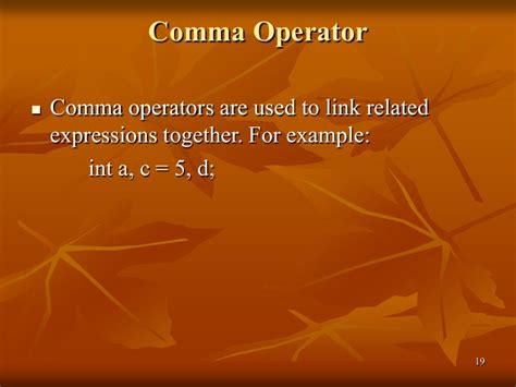 C Program Operators Ii Powerpoint Slides Learnpick India