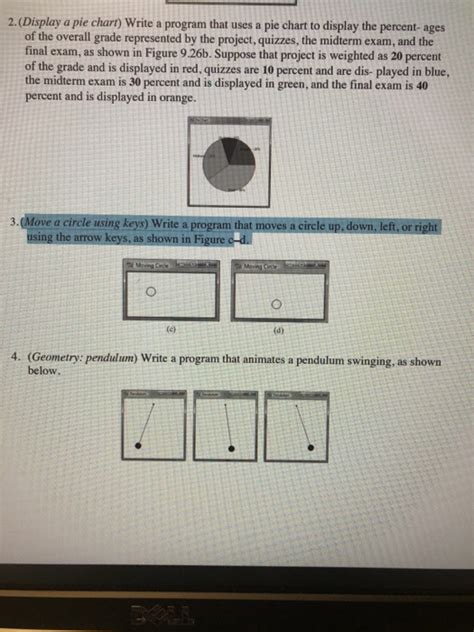 2 Display A Pie Chart Write A Program That Uses A
