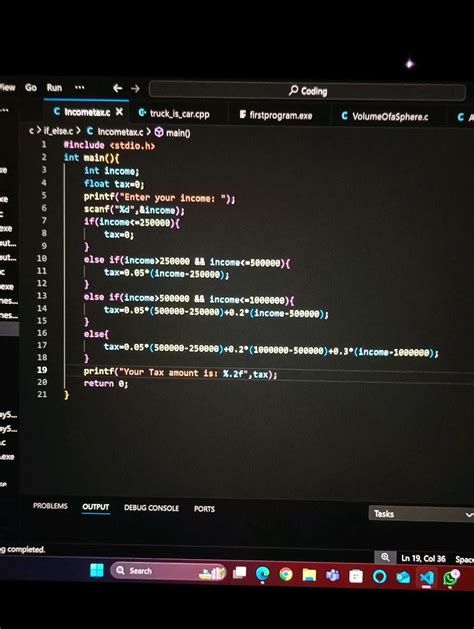 Aayush Sinha On Linkedin Created A Program Which Calculates The Income