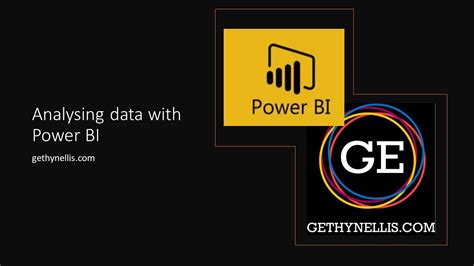 Analysing Data With Microsoft Power Bi Training Pl 300 Gethyn Ellis