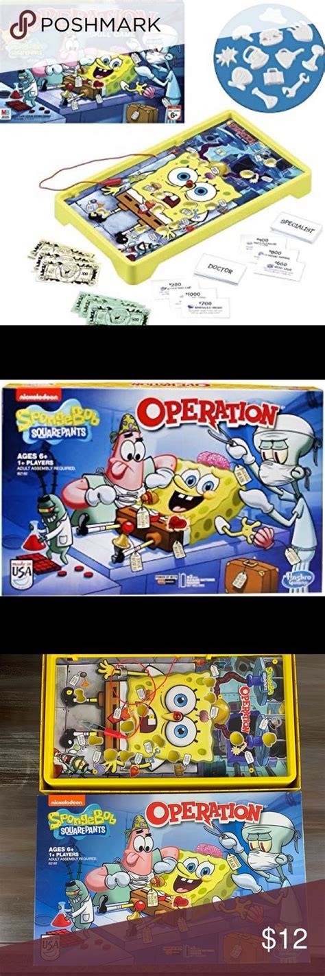 Spongebob Squarepants Operation Game Little Golden Books Monster