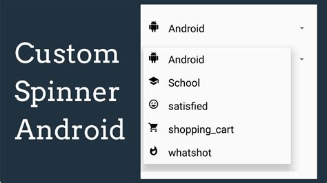 Android Custom Spinner Youtube