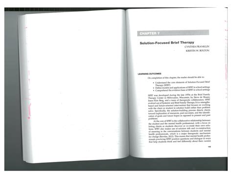 Pdf Solution Focused Brief Therapy