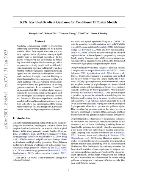 Pdf Reg Rectified Gradient Guidance For Conditional Diffusion Models