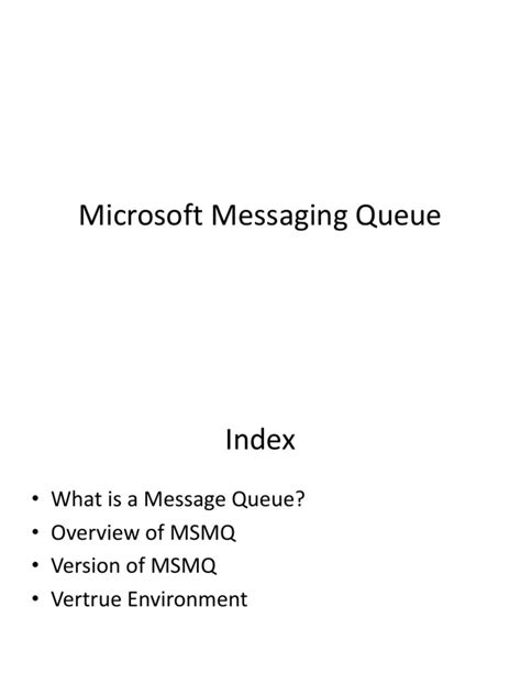 msmq pdf microsoft windows information technology management