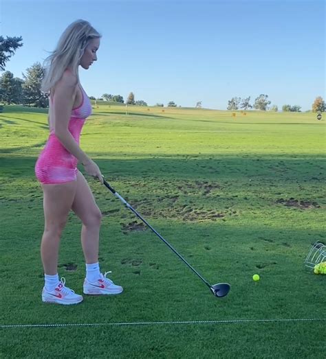 Paige Spiranac Shows Off Perfect Swing In Figure Hugging Bodysuit As Fans Question If Outfit Is