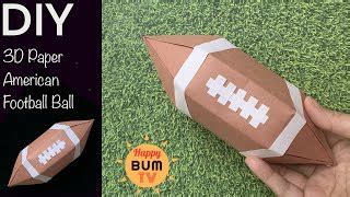 Origami Football How To Make A Paper Football Quick And Simple