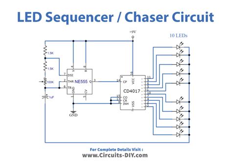 4017 And 555 Circuit Diagram Circuit Diagram
