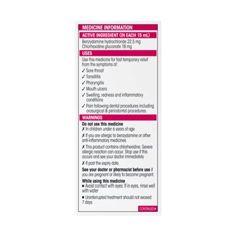 Difflam C Sore Throat Gargle And Mouthwash Difflam