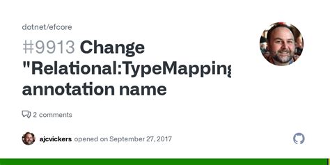 Change Relational TypeMapping Annotation Name Issue Dotnet