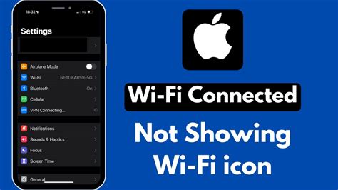 How To Fix Wifi Connected But Not Showing Icon Iphone Youtube