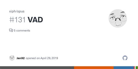 VAD Issue 131 Xiph Opus GitHub