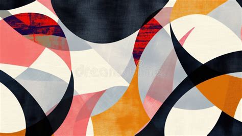 abstract colorful geometric pattern with overlapping shapes vibrant