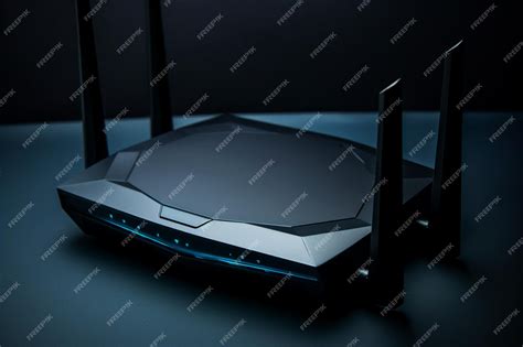 Premium Ai Image Modern Highspeed Desktop Wifi Router For Secure Home