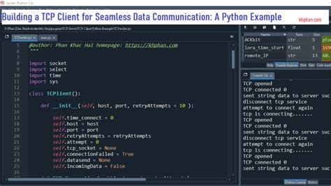 Building A Tcp Client For Seamless Data Communication A Python Example Phan Khac Hai
