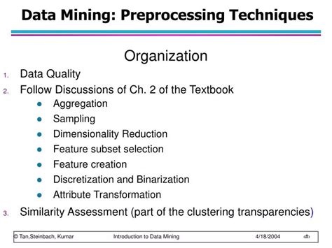 ppt data mining preprocessing techniques powerpoint presentation free download id 258837