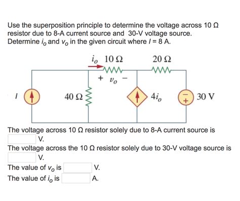 Solved Use The Superposition Principle To Determine The