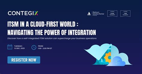 Itsm In A Cloud First World Navigating The Power Of Integration