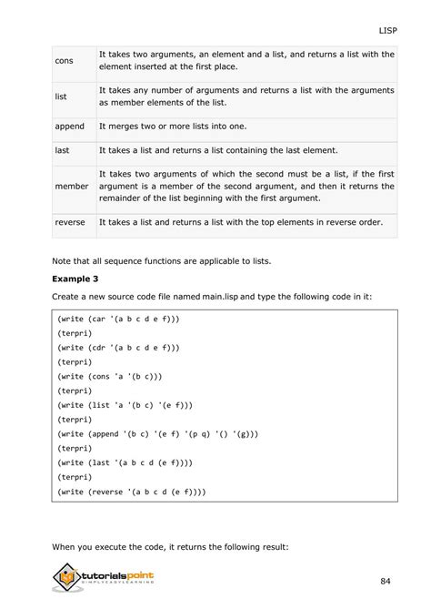 20 lisp tutorial