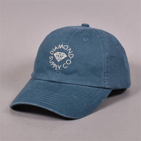 Diamond Supply Co Circle Logo Sports Strapback Cap Navy Skate