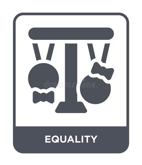 Equality Icon In Trendy Design Style Equality Icon Isolated On White Background Equality
