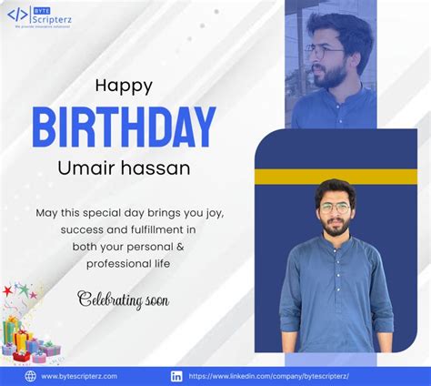 Happybirthdayumair Teambytescripterz Workanniversary Byte Scripterz 15 Comments