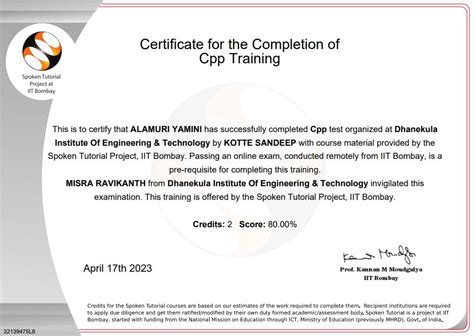 Alamuri Yamini On Linkedin Cppprogramming Spokentutorial Iitbombay
