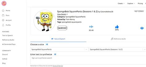 15 Ai Spongebob Text To Speech Fitythailand