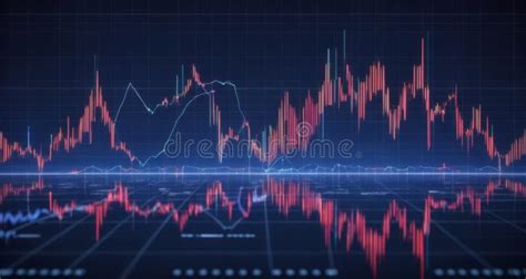 Dynamic Financial Data Visualization With A Reflective Surface Stock