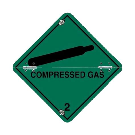Class 2 Compressed Gas Folding Diamonds 250 X 250mm