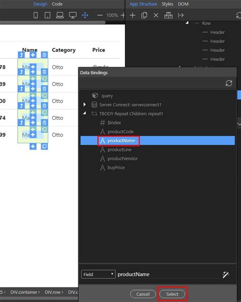 wappler documentation displaying dynamic data on your pages