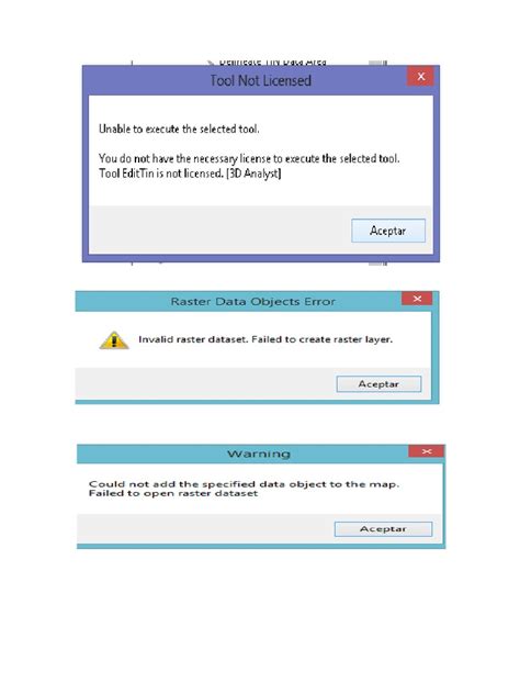 error arcgis pdf arc gis data